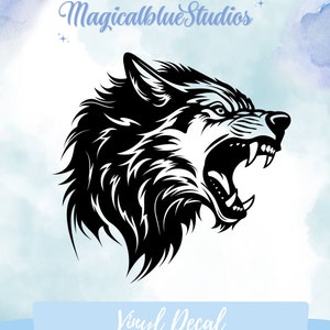 snarling wolf head tattoo