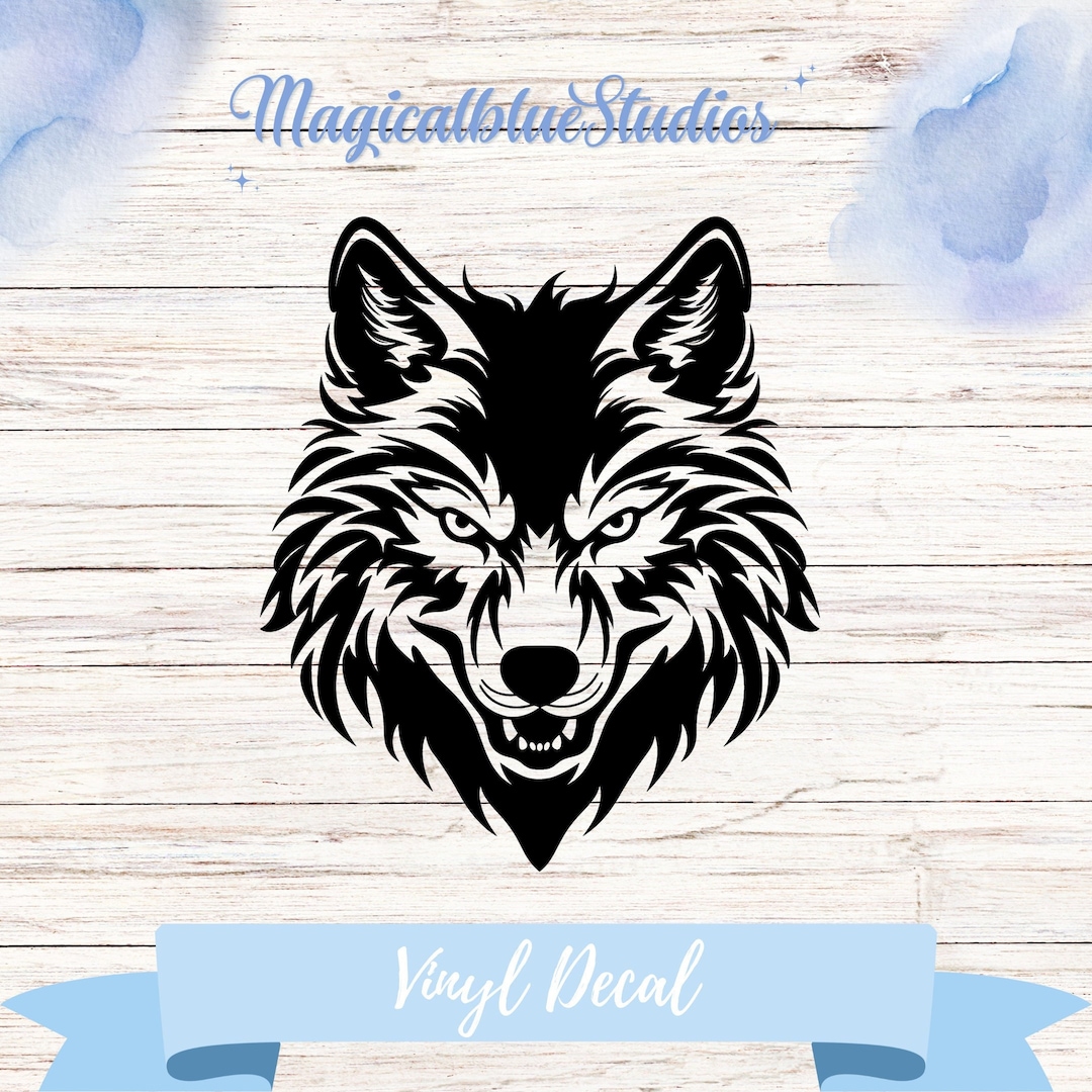 Wolf Vinyl Decal Sticker, Outdoor Nature Animal Laptop Decal, Car ...