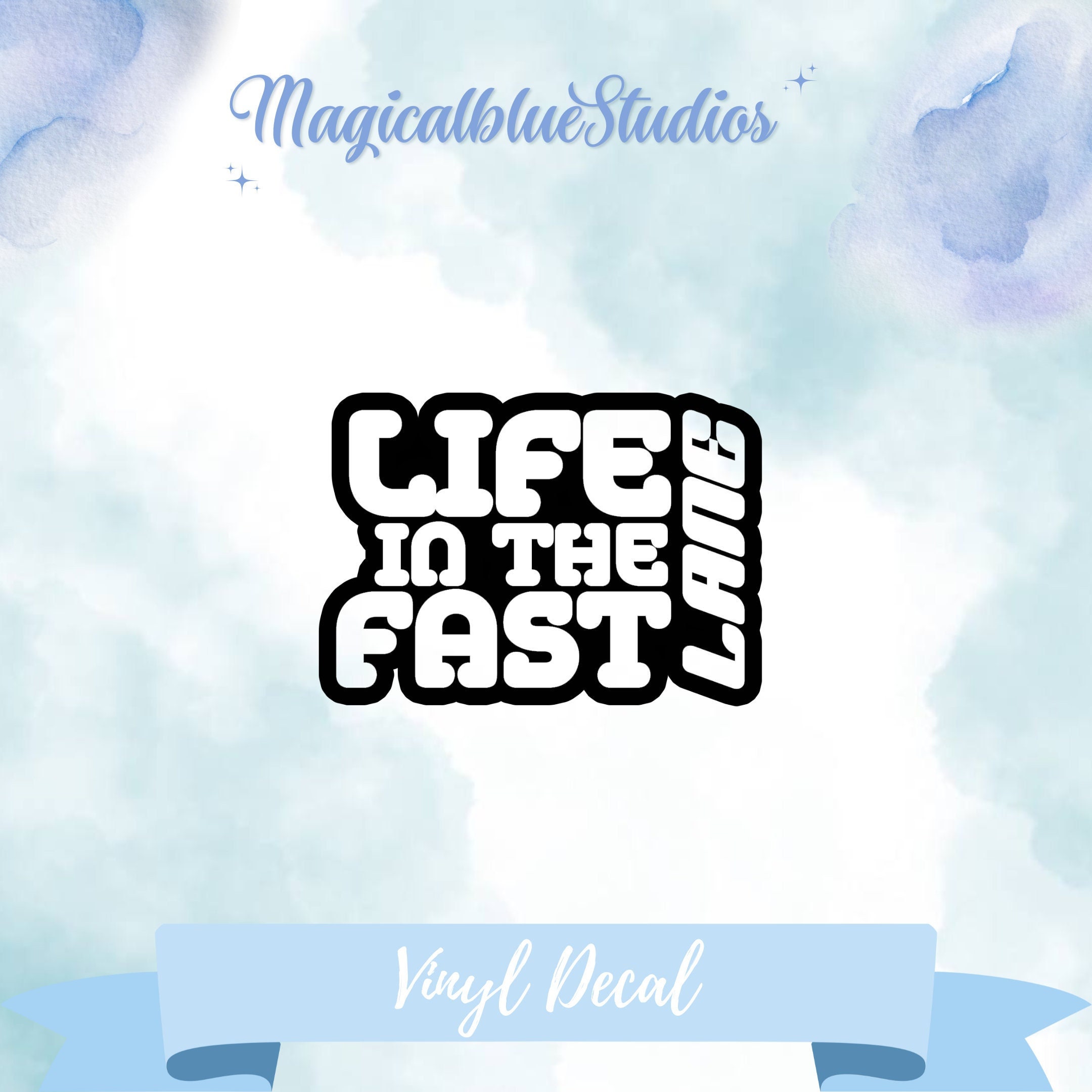 Life in Fast Lane Vinyl Car Decal Car Decor High-quality - Etsy