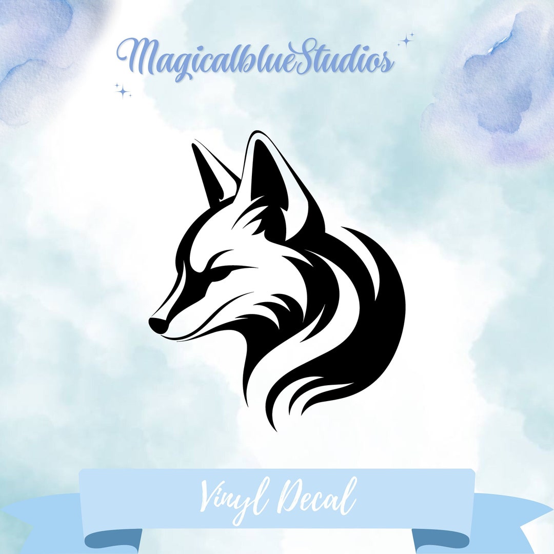 Customizable Fox Vinyl Car Decal Durable, Weather-resistant, Perfect ...