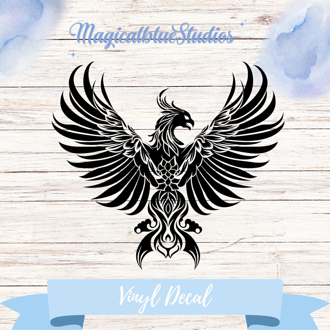 Beautiful Phoenix Vinyl Decal High-quality Sticker for Car, Laptop ...