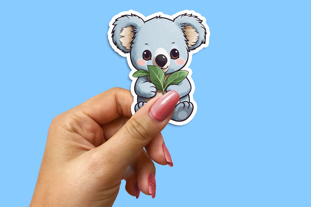 Cute Koala Vinyl Sticker - Adorable Australian Bear Decal for Laptops ...