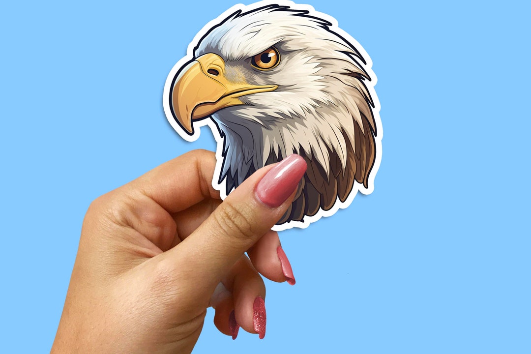 Majestic Bald Eagle Vinyl Sticker,decal for Car or Laptop, Wildlife ...