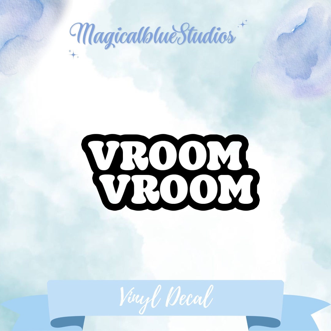 Personalized Vroom Vroom Car Decal Customizable Vinyl - Etsy