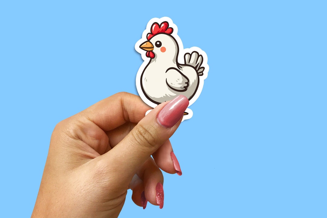 Chicken Vinyl Sticker - Farmhouse Kitchen Decor - Etsy