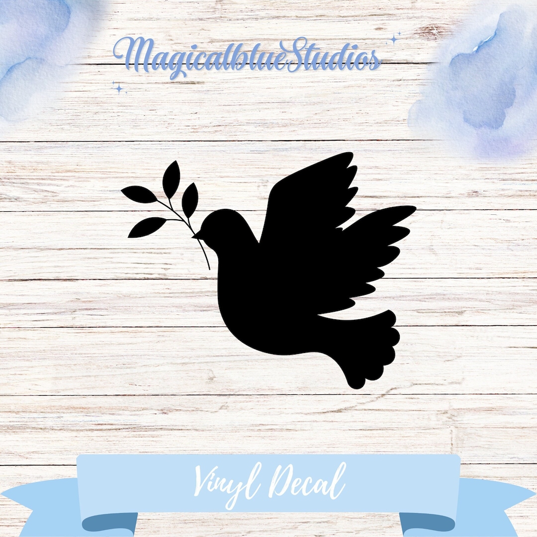 Dove Vinyl Decal, Dove Car Decal, 4 Designs, Multiple Sizes and Colours ...