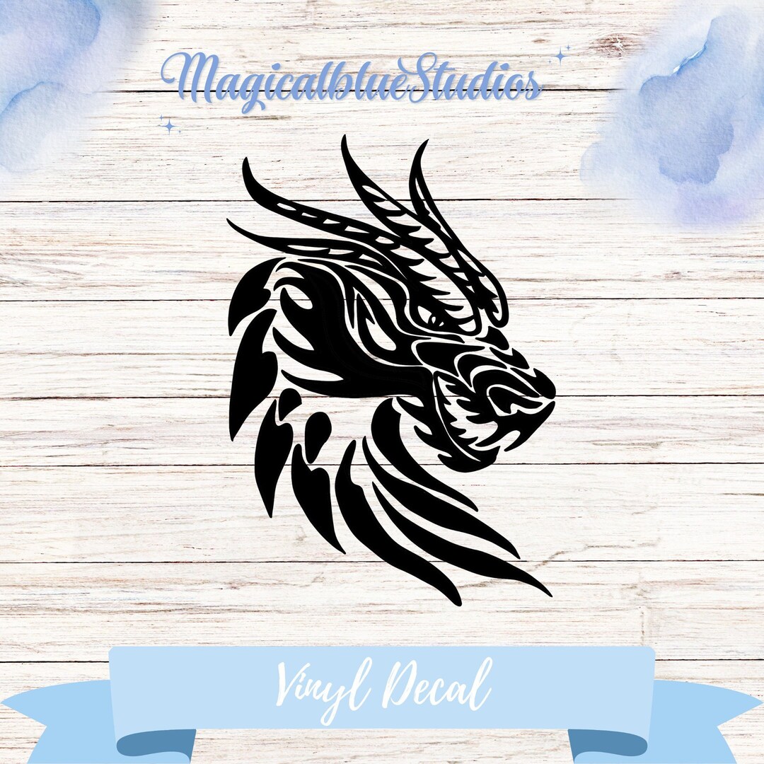 Dragon Decal, Car Decal, Car Stickers, Car Accessories, Wall Art, Wall ...
