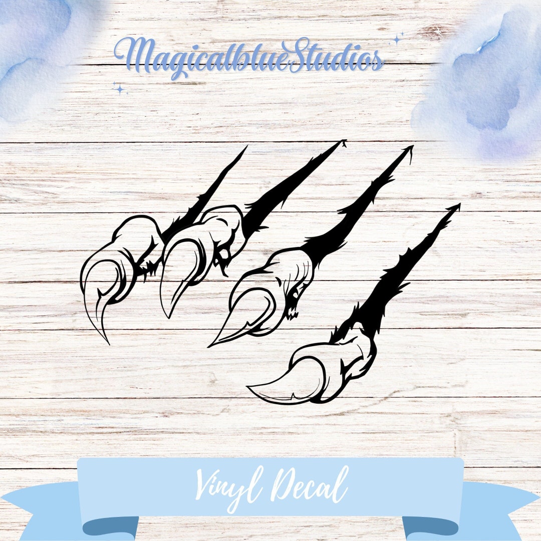 Claw Decal, Car Decal, Car Stickers, Car Accessories, Wall Art, Wall ...