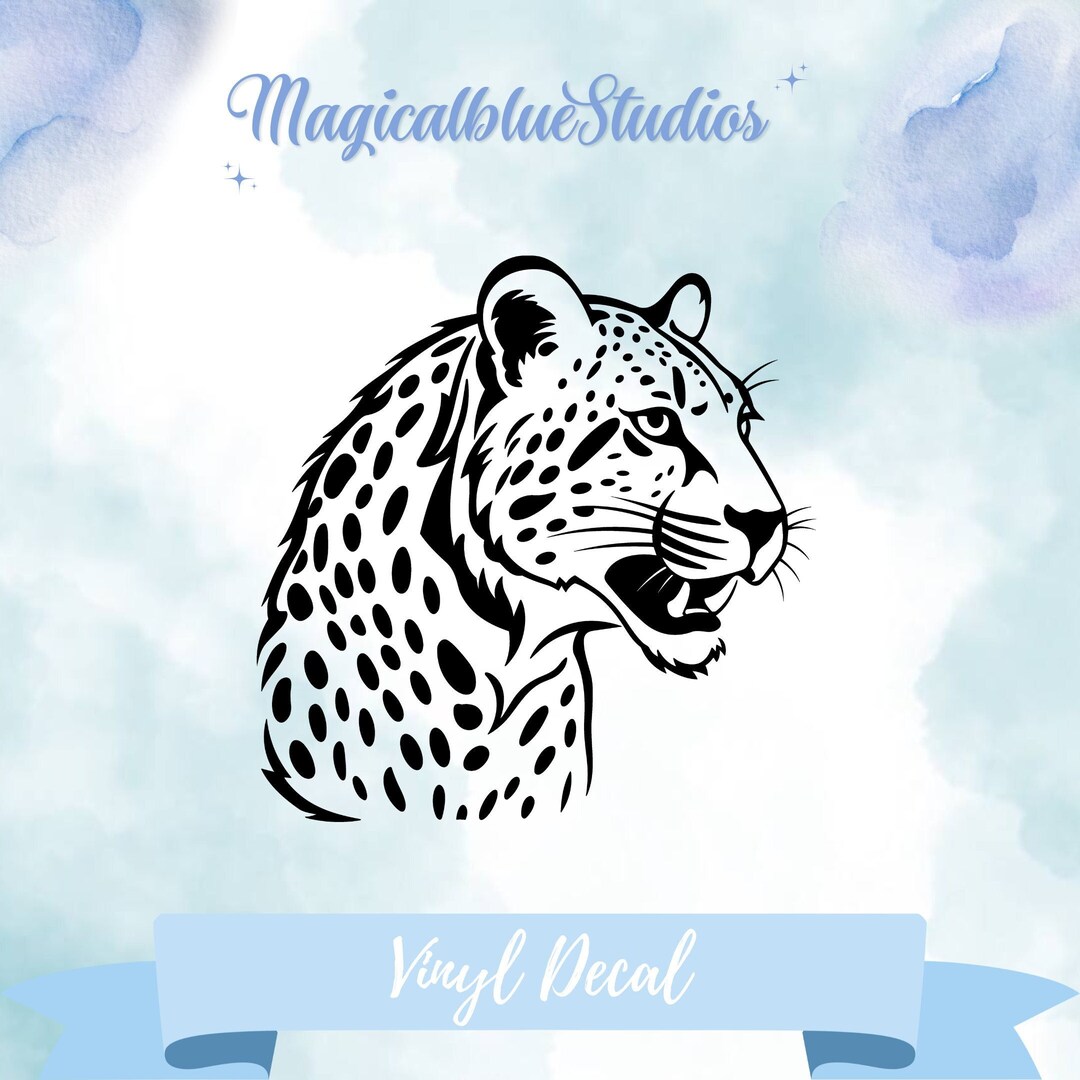 Exquisite Cheetah Vinyl Decal - High-quality Animal Print Sticker for ...