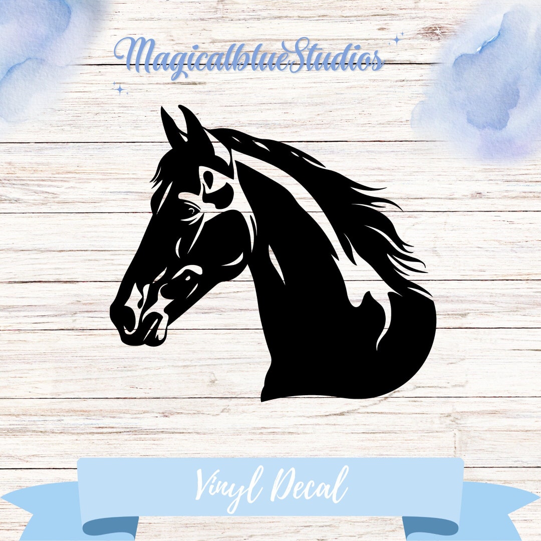 Horse Vinyl Decal | Equestrian Sticker | Horse Lover Gift | Car Laptop ...