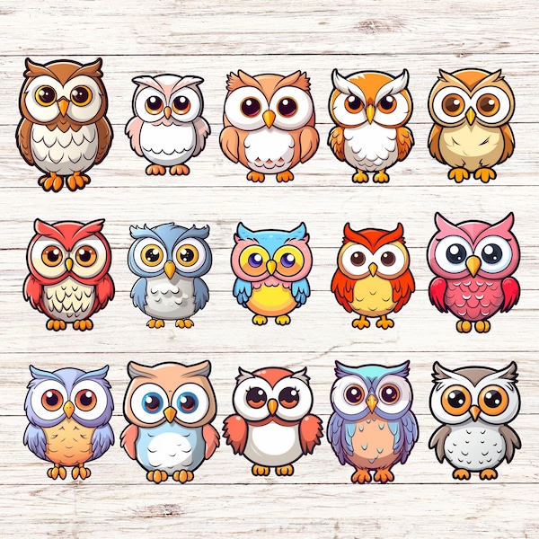 Owl Sticker - Etsy UK