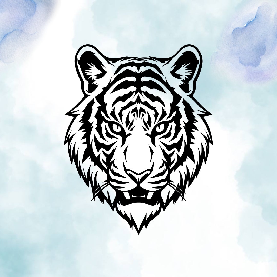 Tiger Head Decal, Car Decal, Tiger Decal for Car, Tiger Head Laptop ...