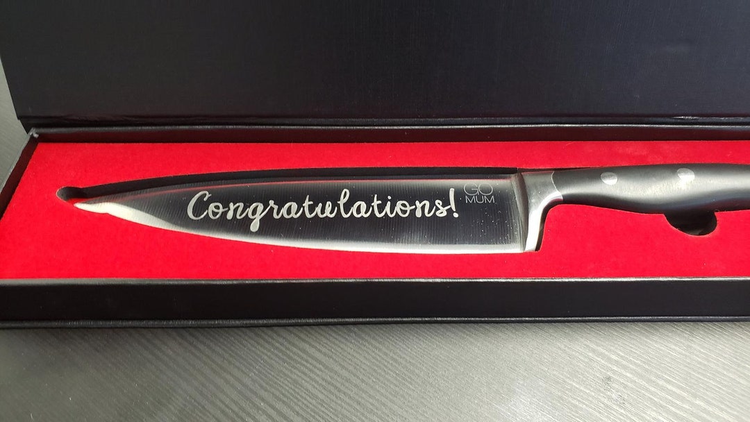 Custom Etched Chefs Knife / Personalized Knife / Kitchen Knife - Etsy