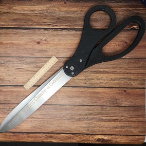 Large Ceremonial Scissors Custom Engraved / Ribbon Cutting / Grand ...