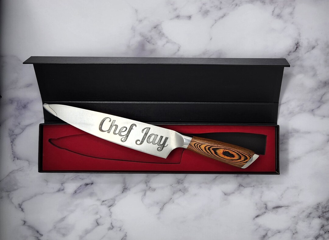 Custom Etched Chefs Knife / Personalized Knife / Kitchen Knife - Etsy