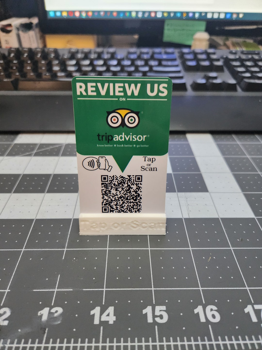 NFC / QR Code Review Us on Tripadvisor Card - Etsy