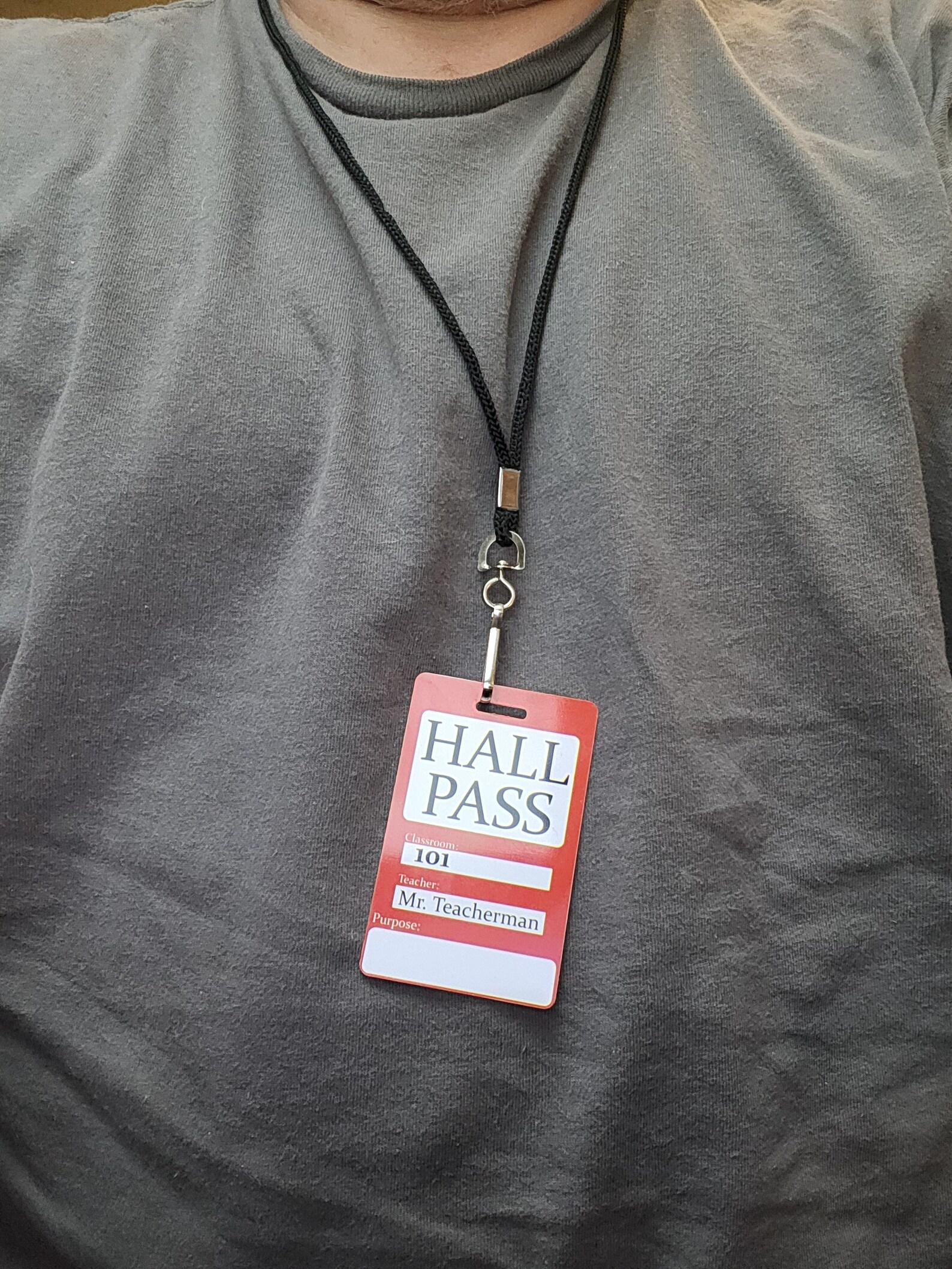 Hall Pass Lanyard Clip On - Etsy