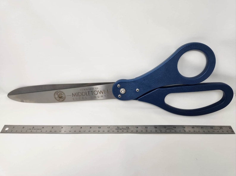 Large Ceremonial Scissors Custom Engraved / Ribbon Cutting / Grand ...