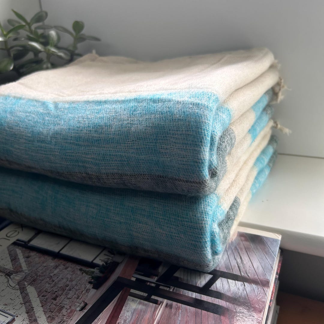 Handmade Yak Wool Blend Throw Blanket: Himalayan Travel Wrap Yoga ...