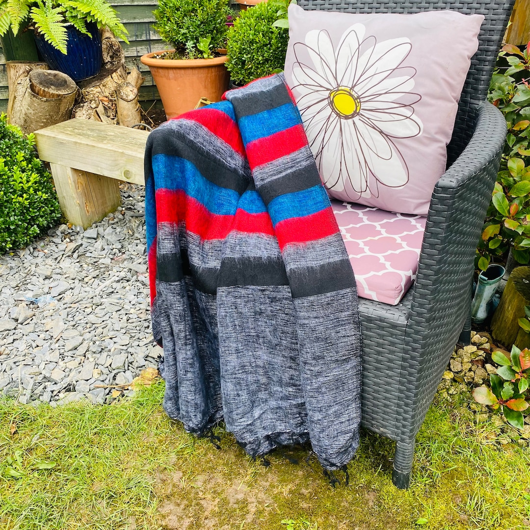 Yak Wool Blanket/ Living Room Throw /sofa Throw /travel Throw/ Rug ...