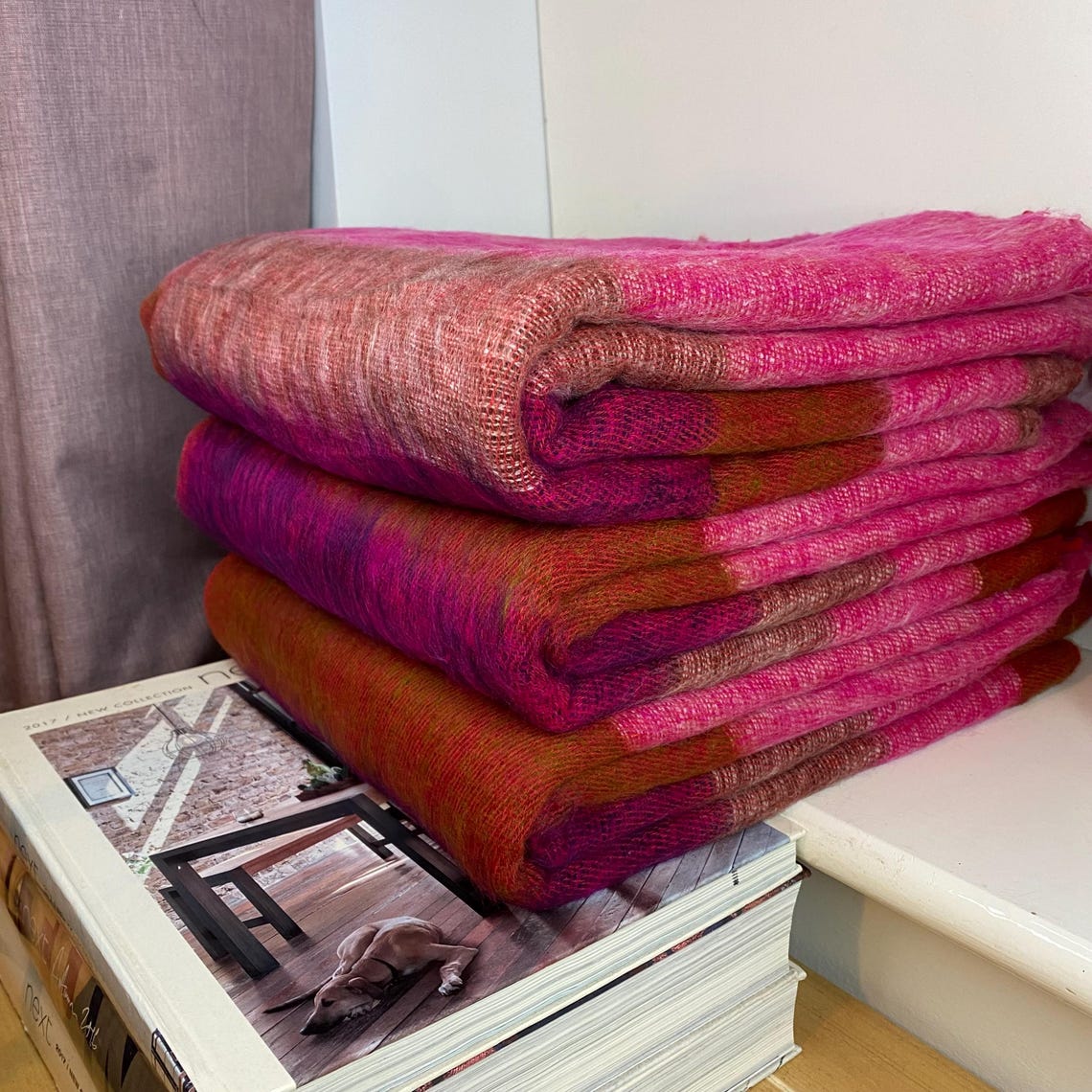 Yak Wool Blanket/ Living Room Throw /sofa Throw /travel Throw/ Rug Camping Wrap / Meditation Out ...