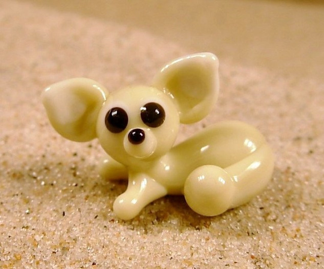 Fennec Fox - Glass Animal / Figurine, Size Approx. 24x15x12 Mm, Price ...