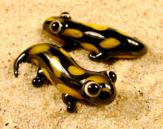 Cute Fire Salamander Glass Animal / Figurine, Size Approx. 20 Mm, Price ...