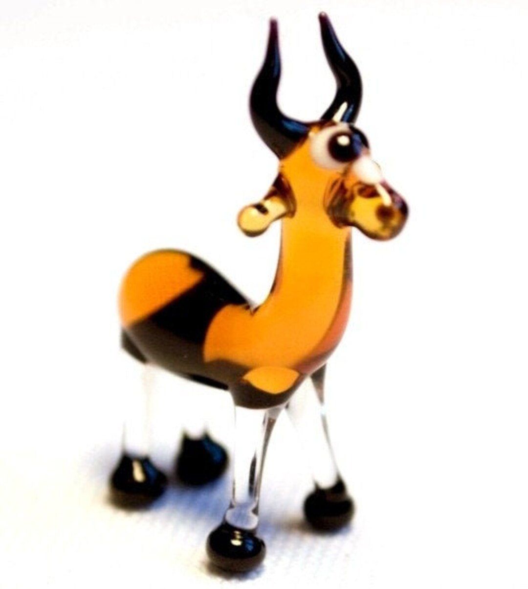 Nice Springbok Male / Female - Glass Animal, Size Approx. 24x15 Mm ...