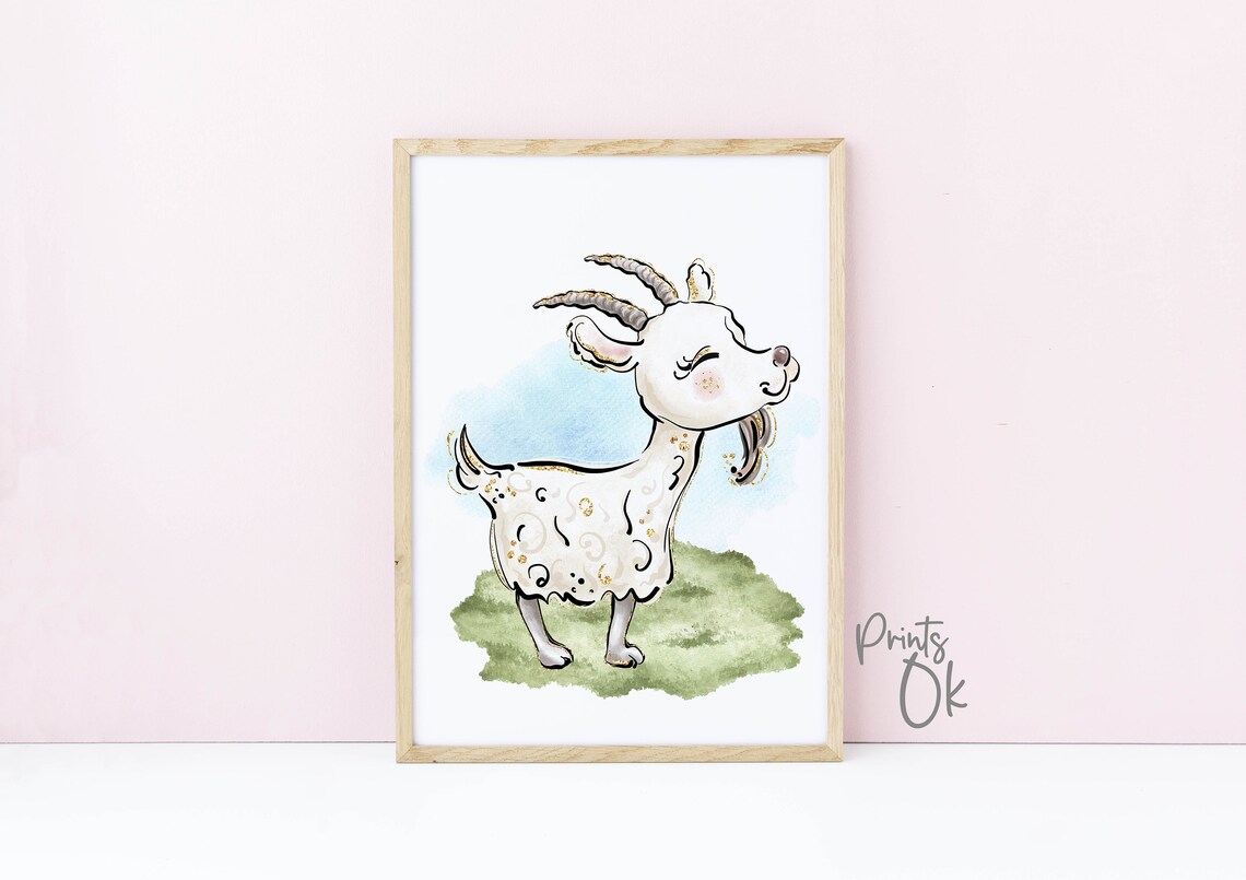 Set 6 Farm Nursery Decor Poster Farm Printable Animal Baby - Etsy