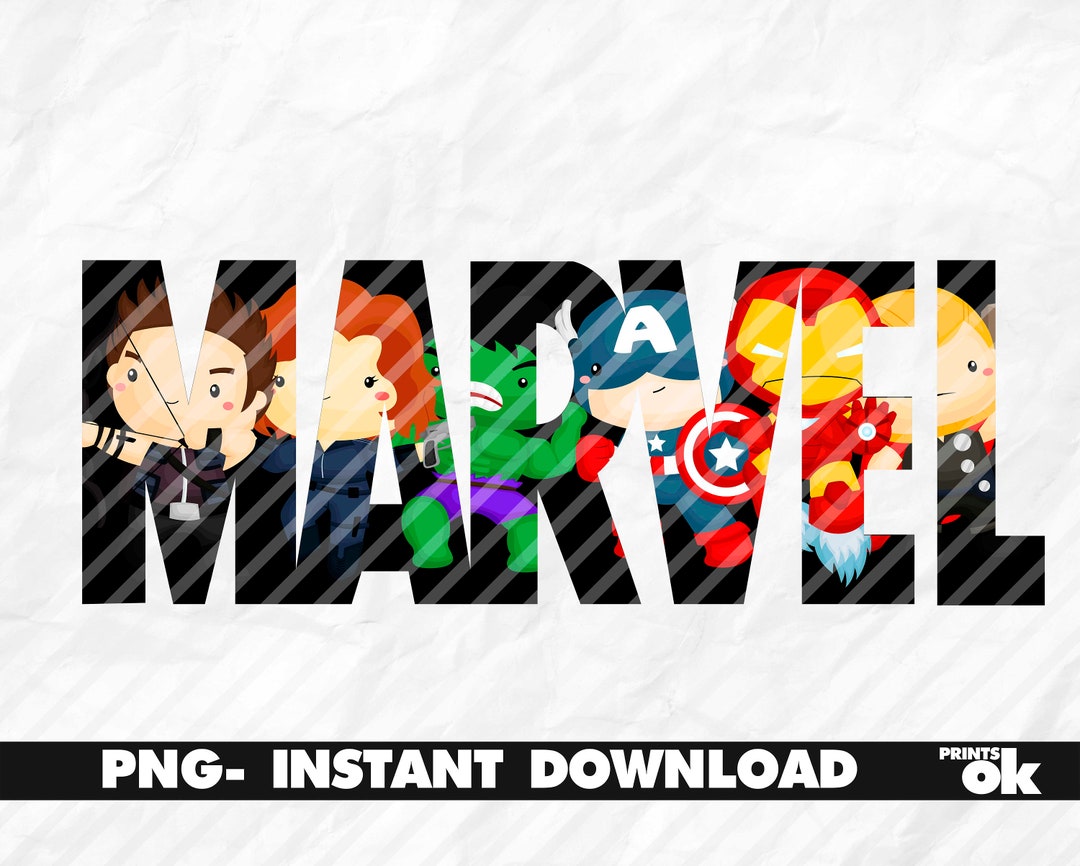 Marvel PNG Sublimation, Marvel Avengers Sublimation, Superhero Quote ...