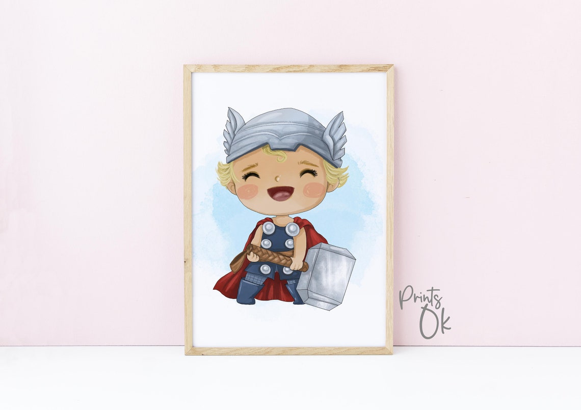 Set 8 Baby Superhero Pictures Nursery Toddler Superhero Wall | Etsy