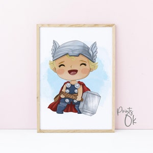 Set 8 Baby Superhero Pictures Nursery, Toddler Superhero Wall Art ...