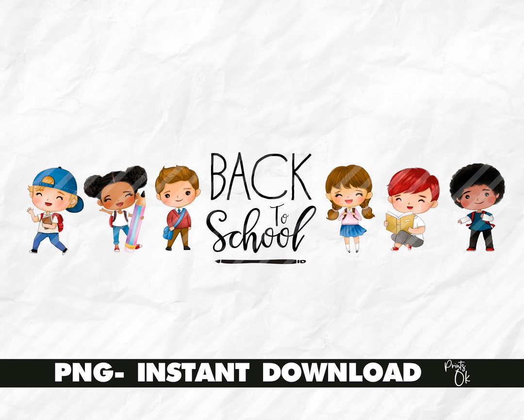 Back to School PNG, Back to School Printables, Printables Designs Kids ...