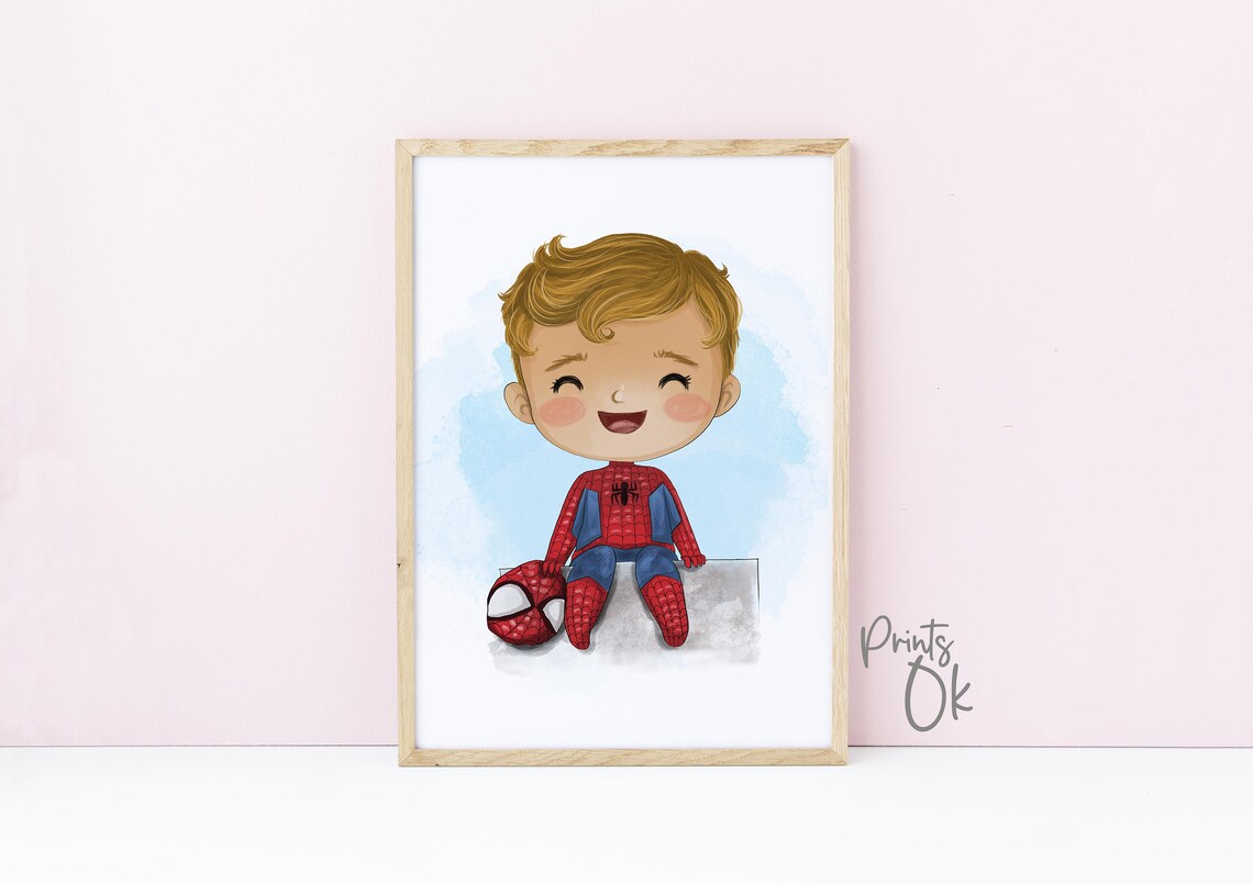 Set 8 Baby Superhero Pictures Nursery Toddler Superhero Wall | Etsy