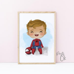 Set 8 Baby Superhero Pictures Nursery, Toddler Superhero Wall Art ...