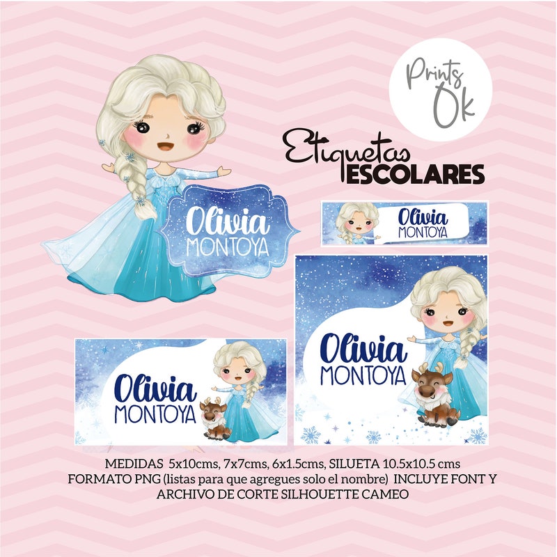 Frozen Labels - Etsy