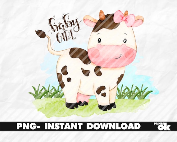 Baby Girl Cow Cartoon