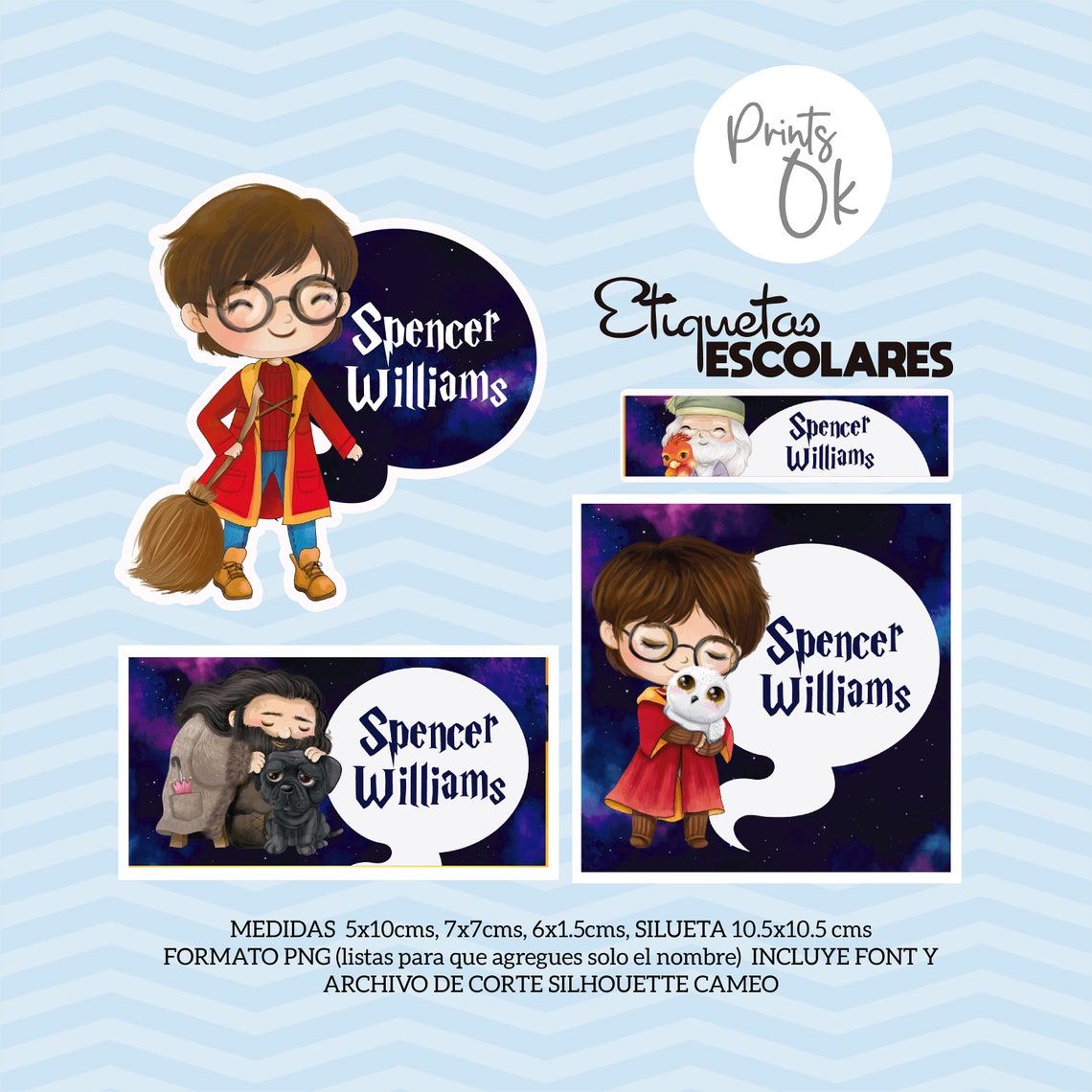 Wizard Label School Printables, Wizard Labels School, DIY Label ...