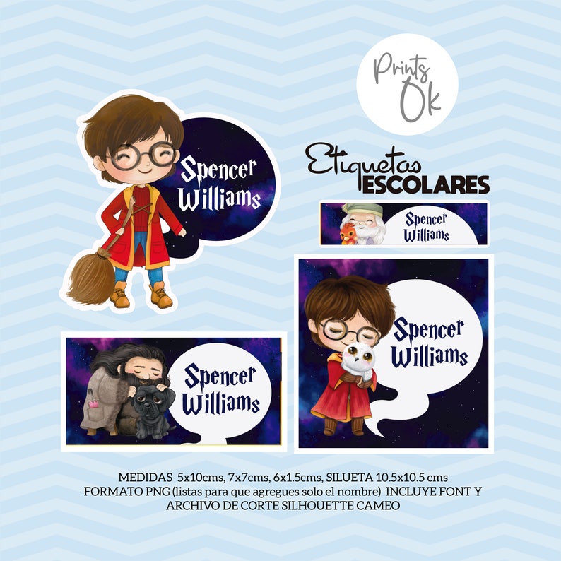 Wizard Label School Printables, Wizard Labels School, DIY Label ...