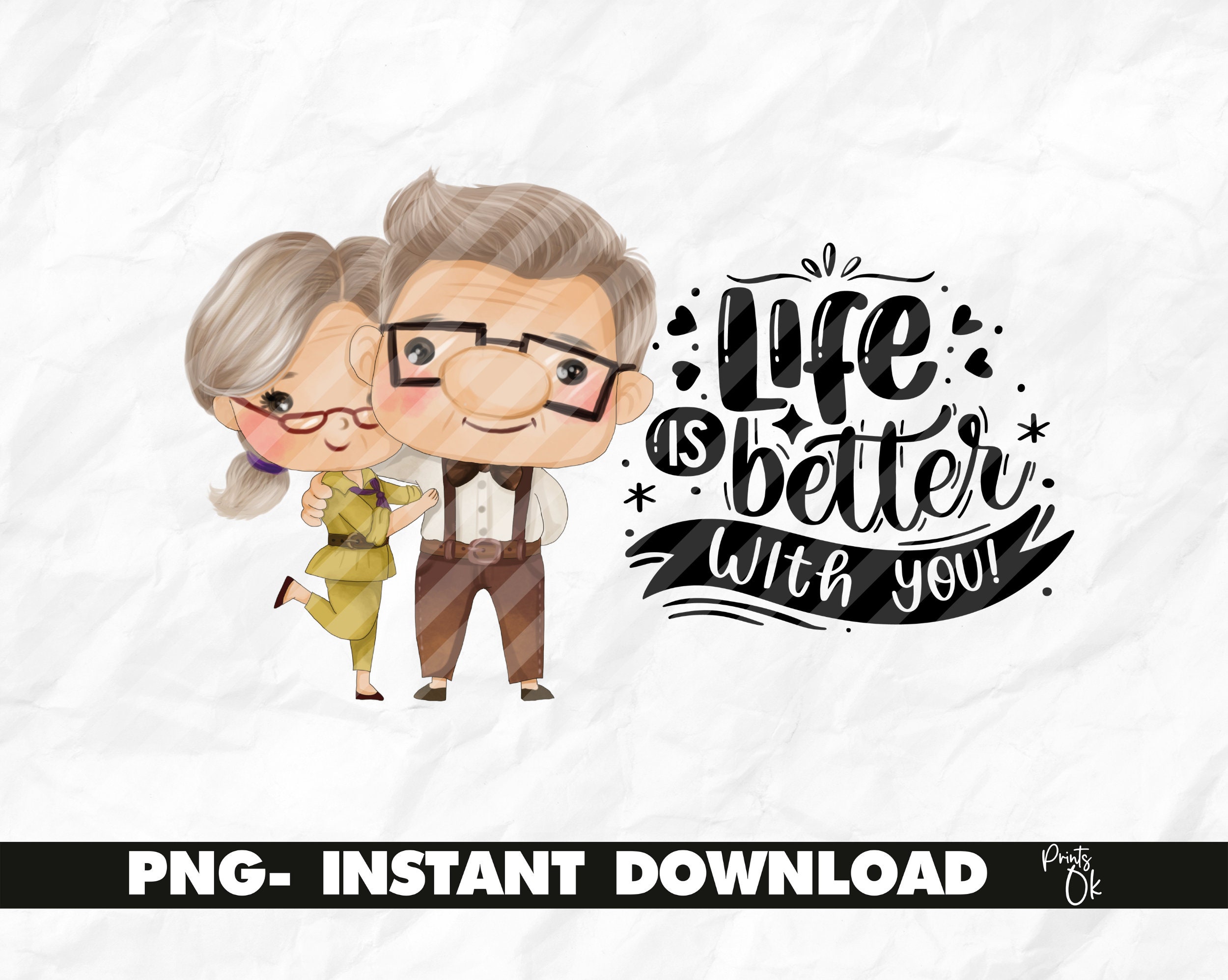 Up Inspired Transparent PNG File Valentine Printable up for - Etsy