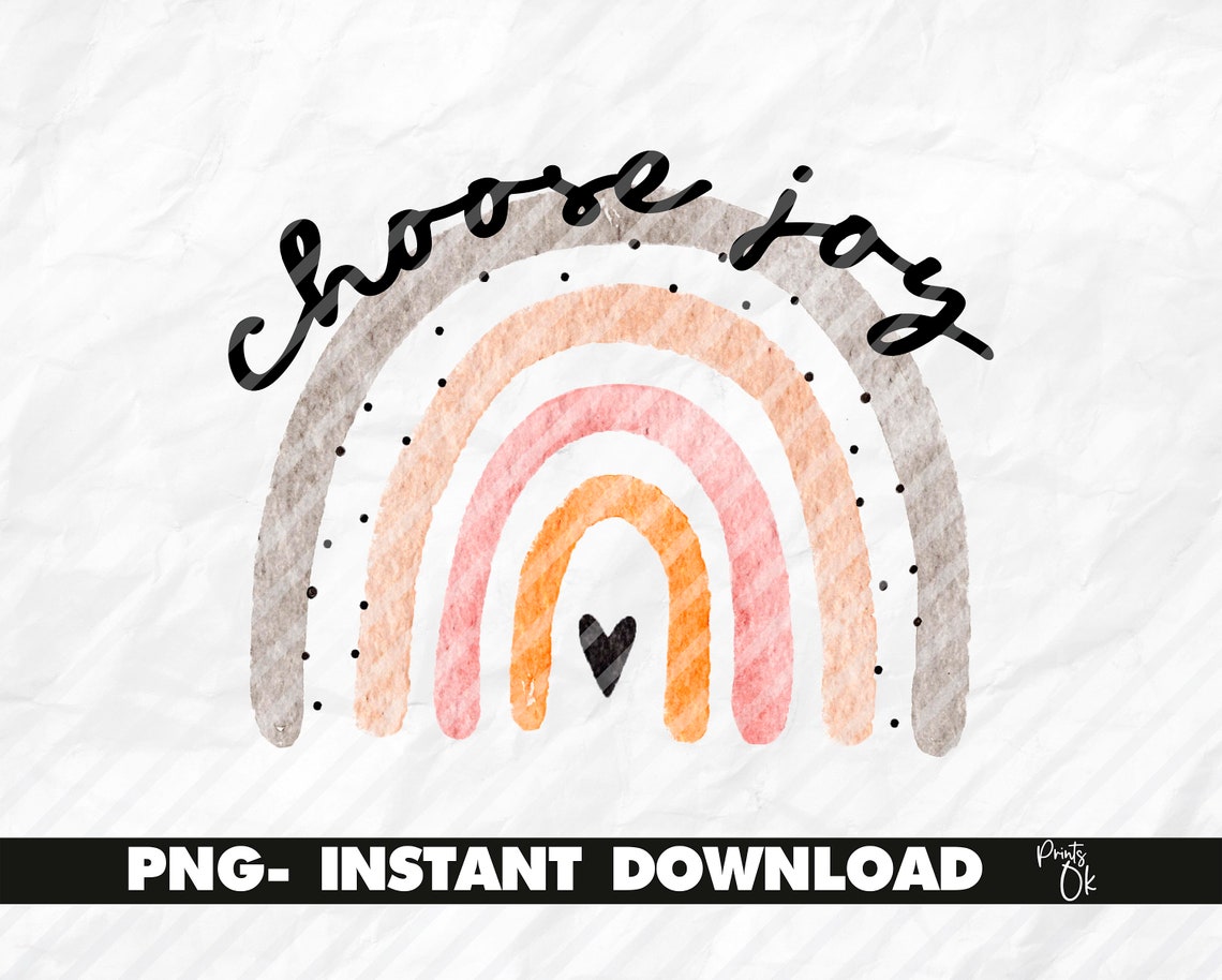 Choose Joy PNG Choose Joy Printable Design for Girl | Etsy
