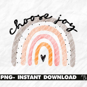 Choose Joy PNG, Choose Joy Printable, Design for Girl Printable ...