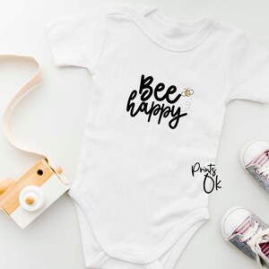 Bee Happy PNG, File for Sublimation Printable, Happines PNG, T-shirt ...