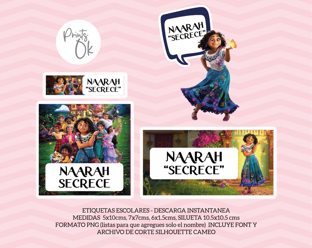 Labels School Prints, Movie Label School Editable, Edit Name Edit ...