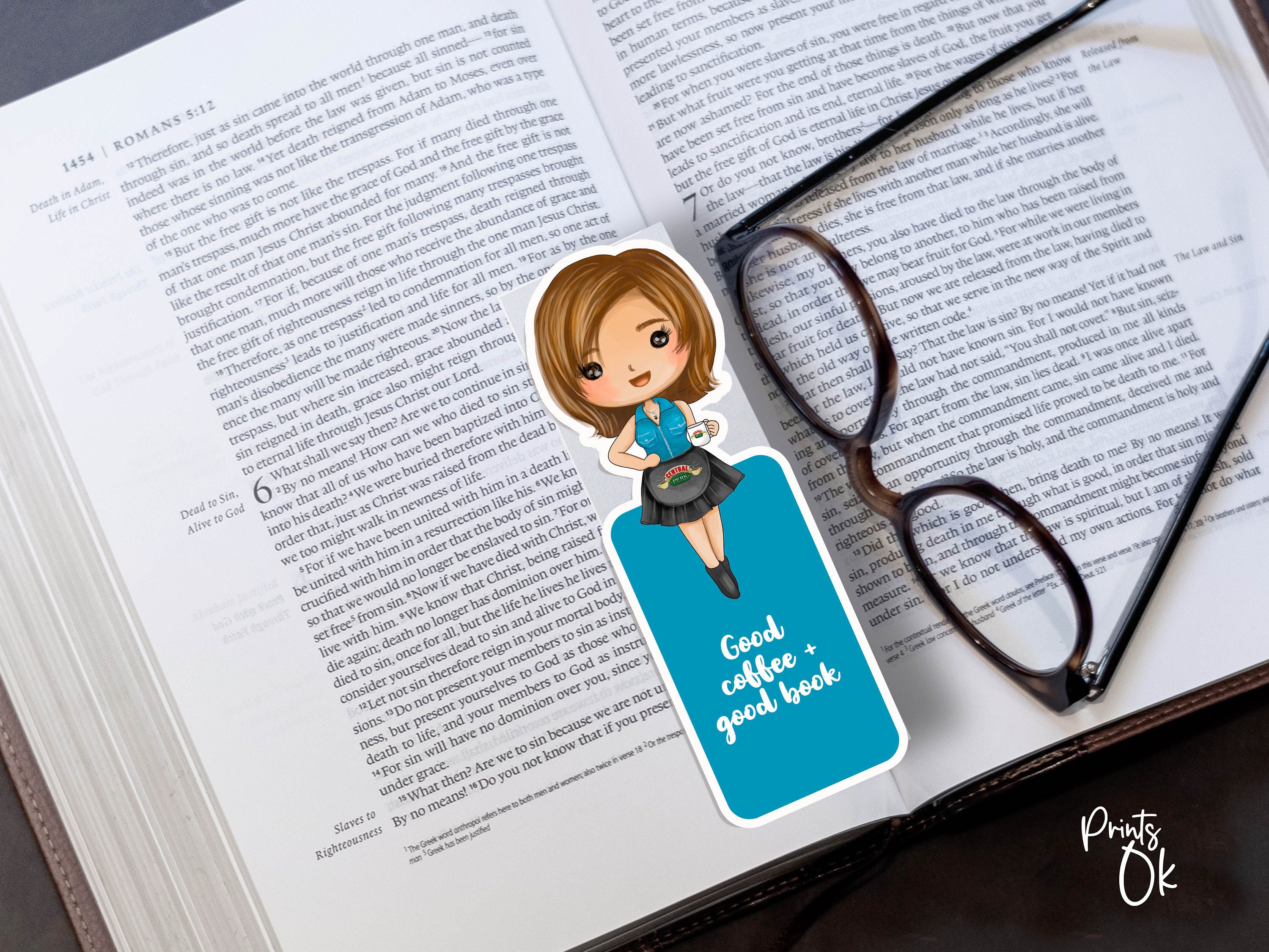 Set of 6 Friends Bookmarks Printables Book Lover Gift - Etsy