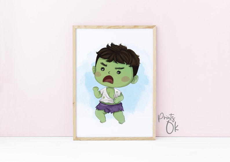 Set 8 Baby Superhero Pictures Nursery Toddler Superhero Wall - Etsy