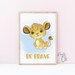 Set 6 the Lion Be Brave Nursery Wall Art, King Be Strong Kids Room ...