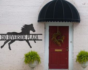 Metal Gate Address Sign - Etsy