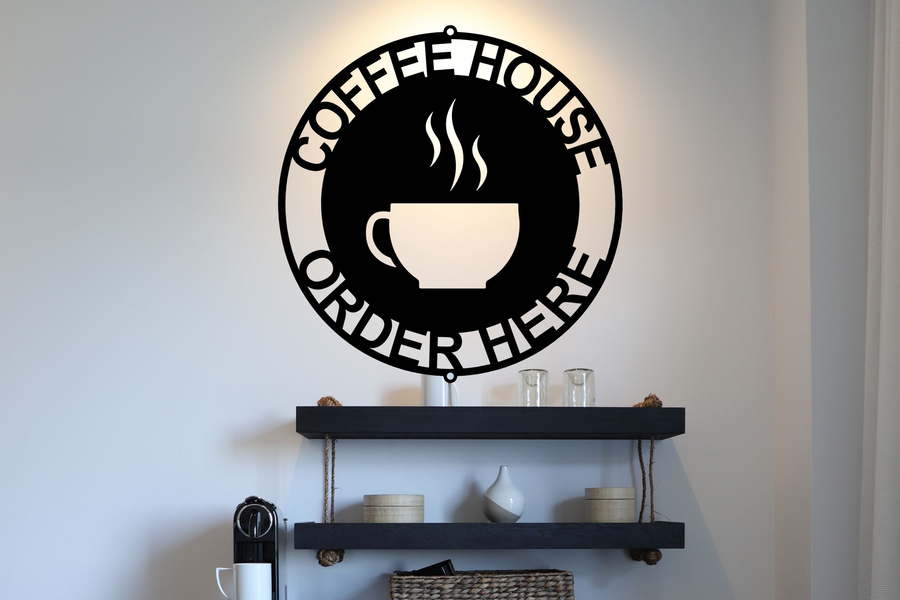 Personalized Coffee Shop Sign Coffee Bar Sign Coffee Shop Business Sign ...
