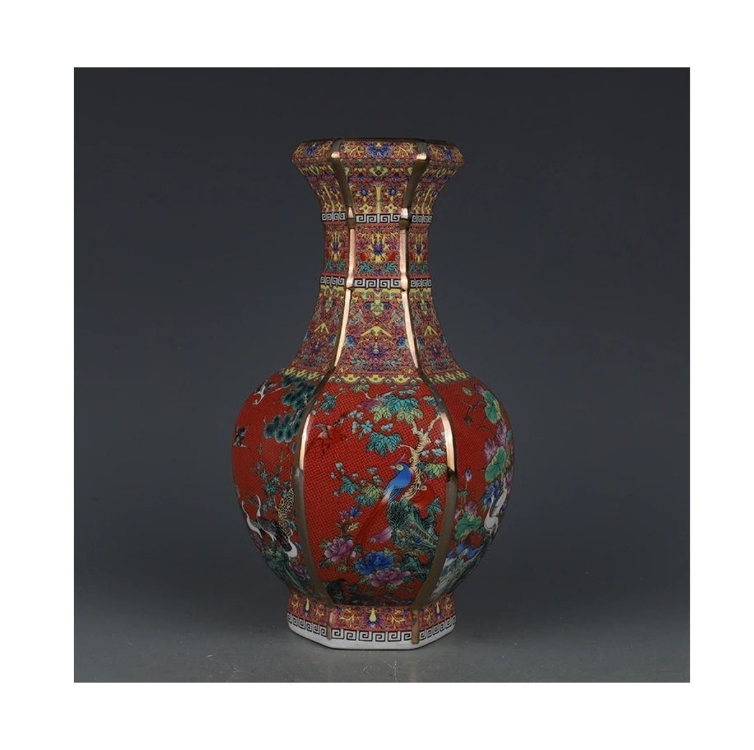 Ceramic Vase, Home Decoration Chinese Traditional Vase, Decorative ...